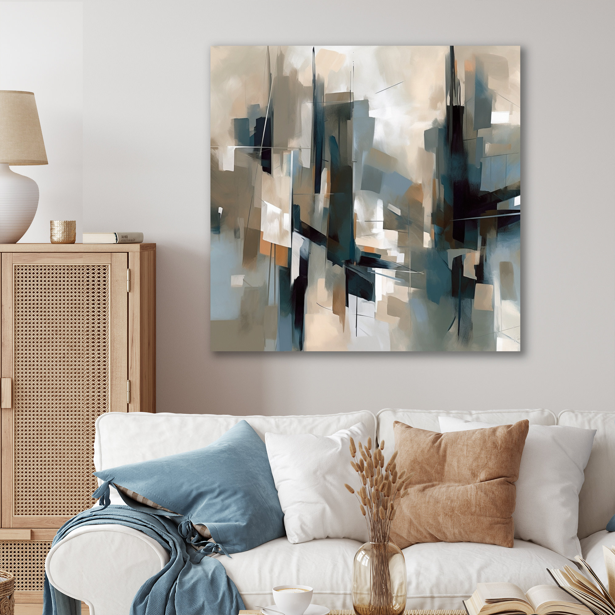 Ivy Bronx Elyott Painting Of Abstract Shapes I - Abstract Painting ...