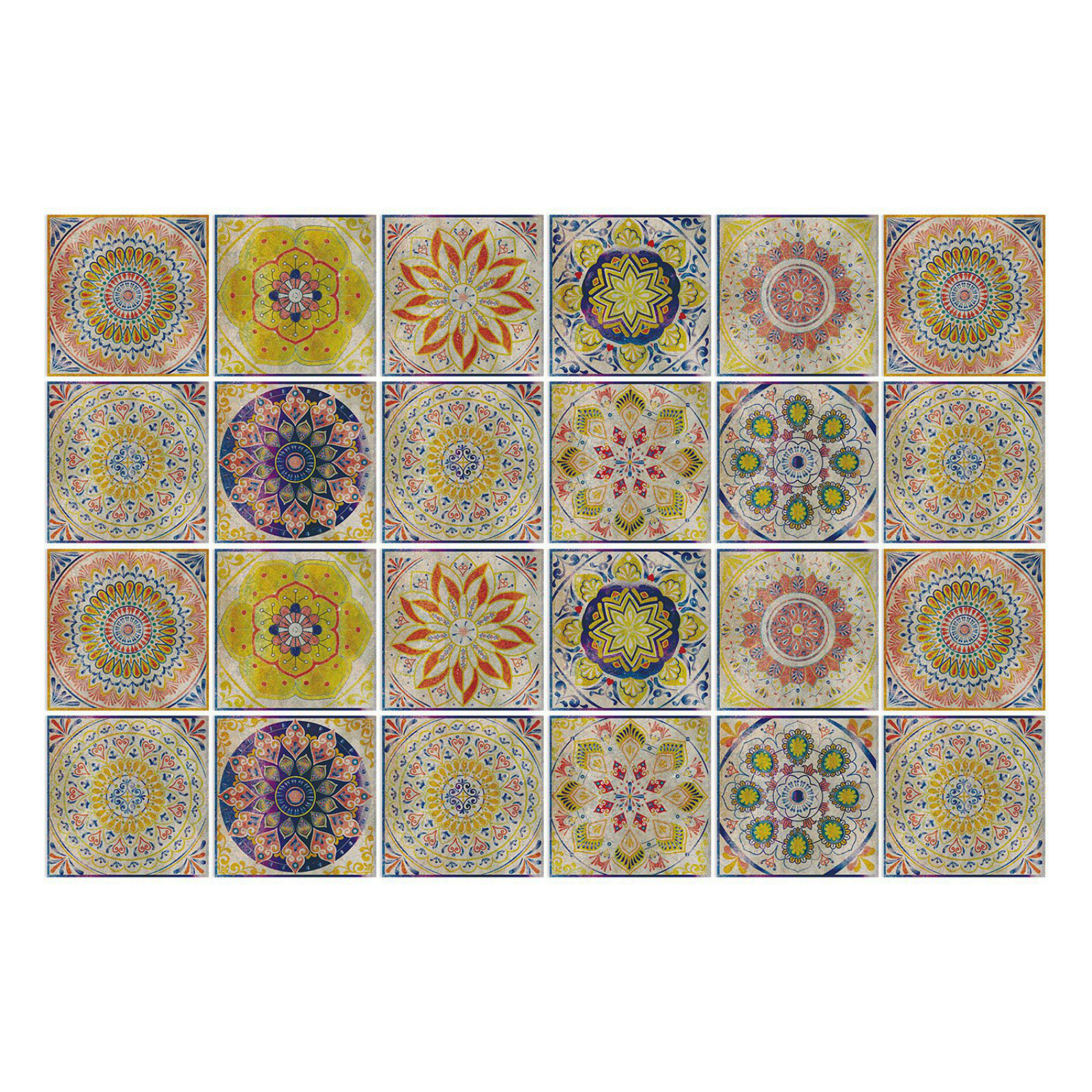 Bungalow Rose 24 Piece self-Adhesive PVC Wall Sticker for Waterproofing ...