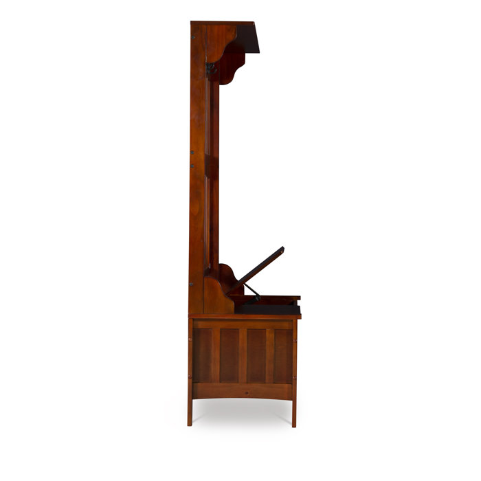 Charlton Home® Hunton Hall Tree 36'' Wide with Bench & Reviews | Wayfair
