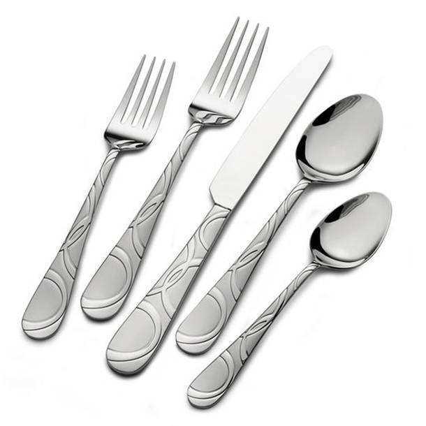 David Shaw Silverware Stainless Steel Flatware Set - Service for 4 ...