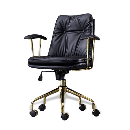 Genuine Leather Office Chairs You'll Love | Wayfair