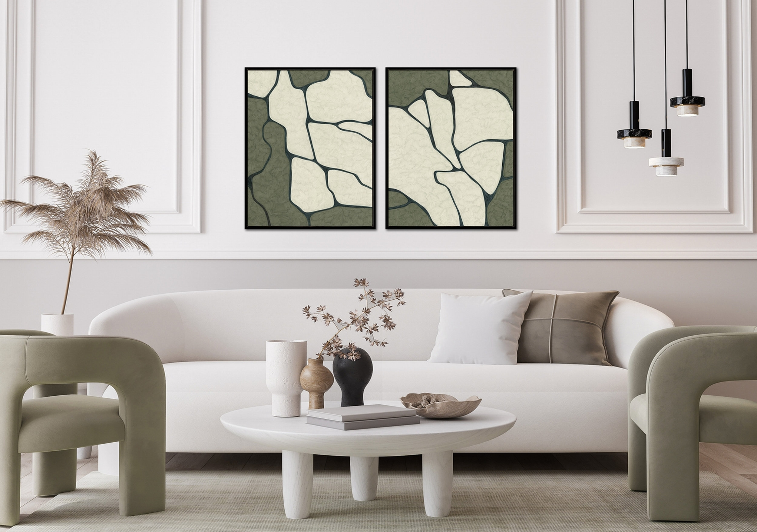 Wrought Studio™ Curved Contours II Canvas Wall Art | Wayfair