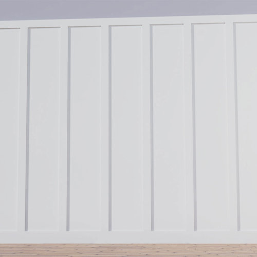 PCI Enterprises Classic Shaker H 96'' W x 0.63'' D PVC Wainscot ...
