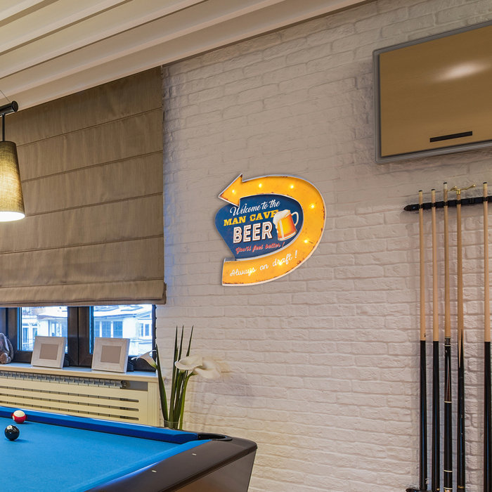 17 Stories 18'' Food & Beverage Themed Marquee Sign & Reviews | Wayfair