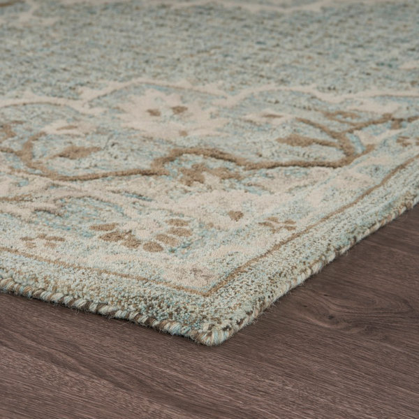 Canora Grey Blue And Beige Flor Medallion Area Rug | Wayfair