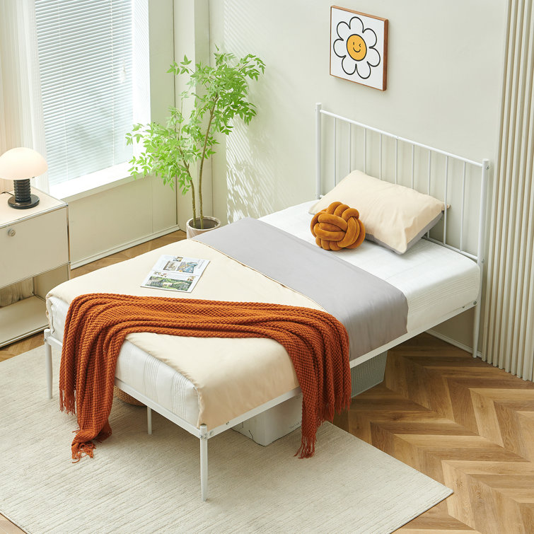 17 Stories Metal Small Double Bed Frame | Wayfair.co.uk