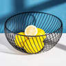 Wrought Studio™ 10.2-Inch Round Black Wire Fruit Basket - Kitchen ...