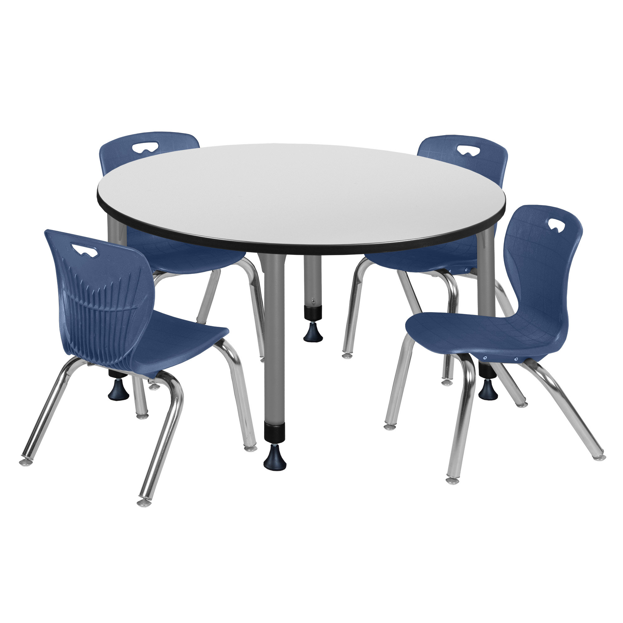 Regency Kee 36" L Round Breakroom Table and Chair Set | Wayfair