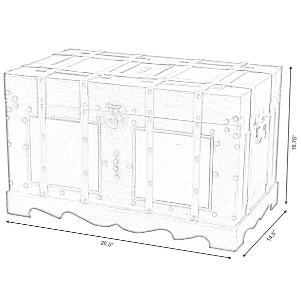 World Menagerie Zemrane Vintage Trunk & Reviews | Wayfair