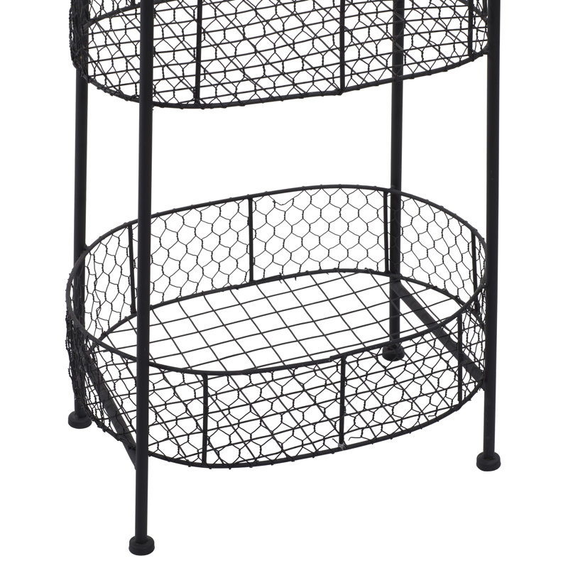 Ophelia & Co. 3 Tier Metal Basket & Reviews | Wayfair