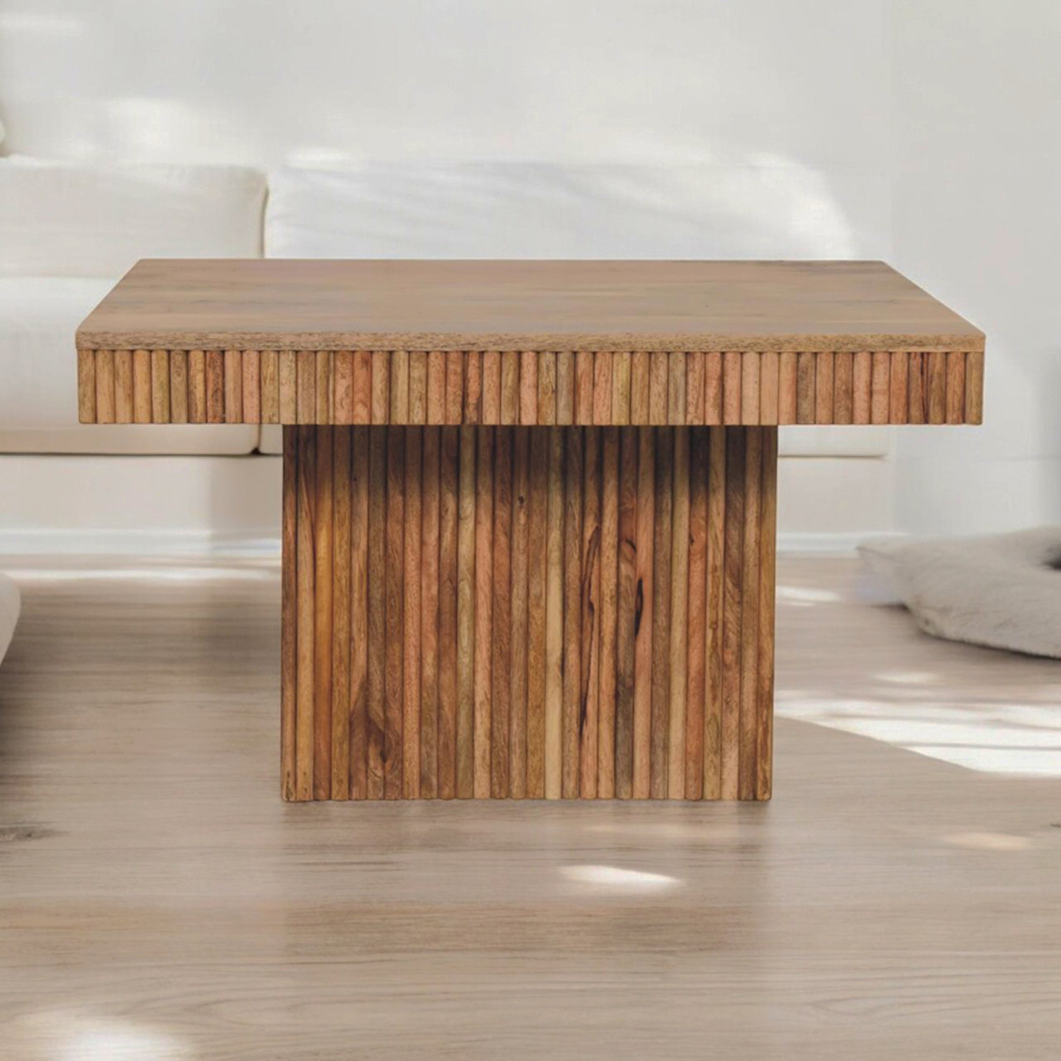Loon Peak® Solid Wood Soba Chunky Coffee Table | Wayfair