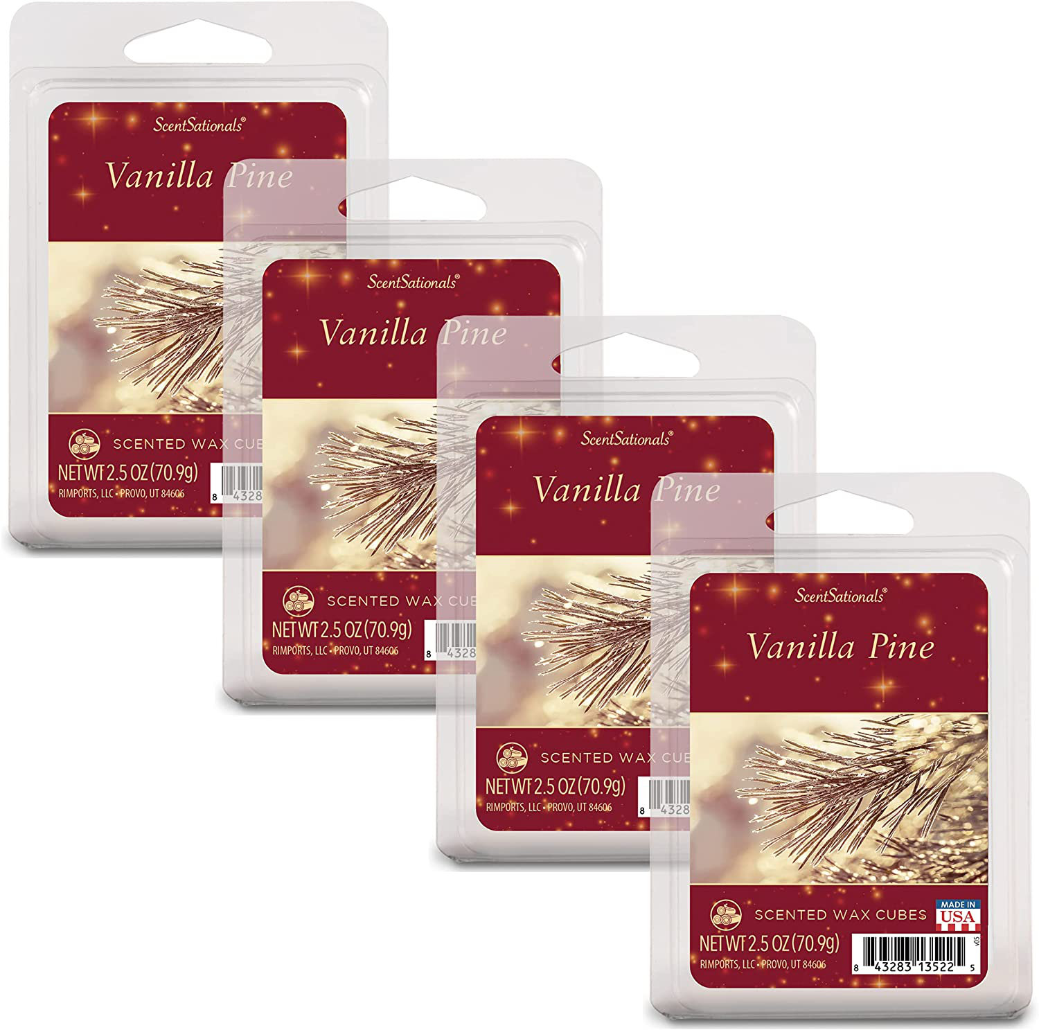 ScentSationals Vanilla Pine Wax 4 PK | Wayfair