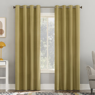 Yellow & Gold Curtains & Drapes You'll Love | Wayfair