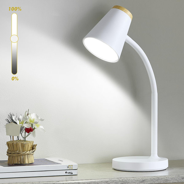 Ebern Designs Adjustable Flexible Gooseneck Table Lamp For Bedside ...