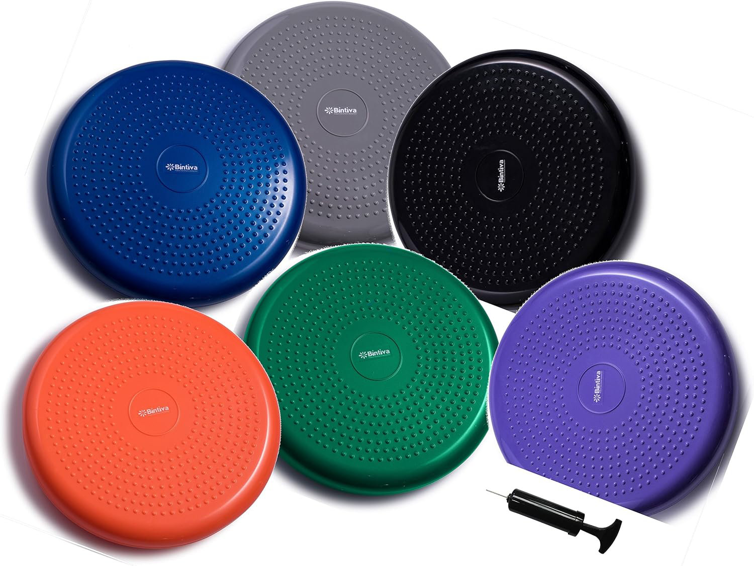 Bintiva 33cm Balance Disc Set - Black, Blue, Purple, Green, Gray ...