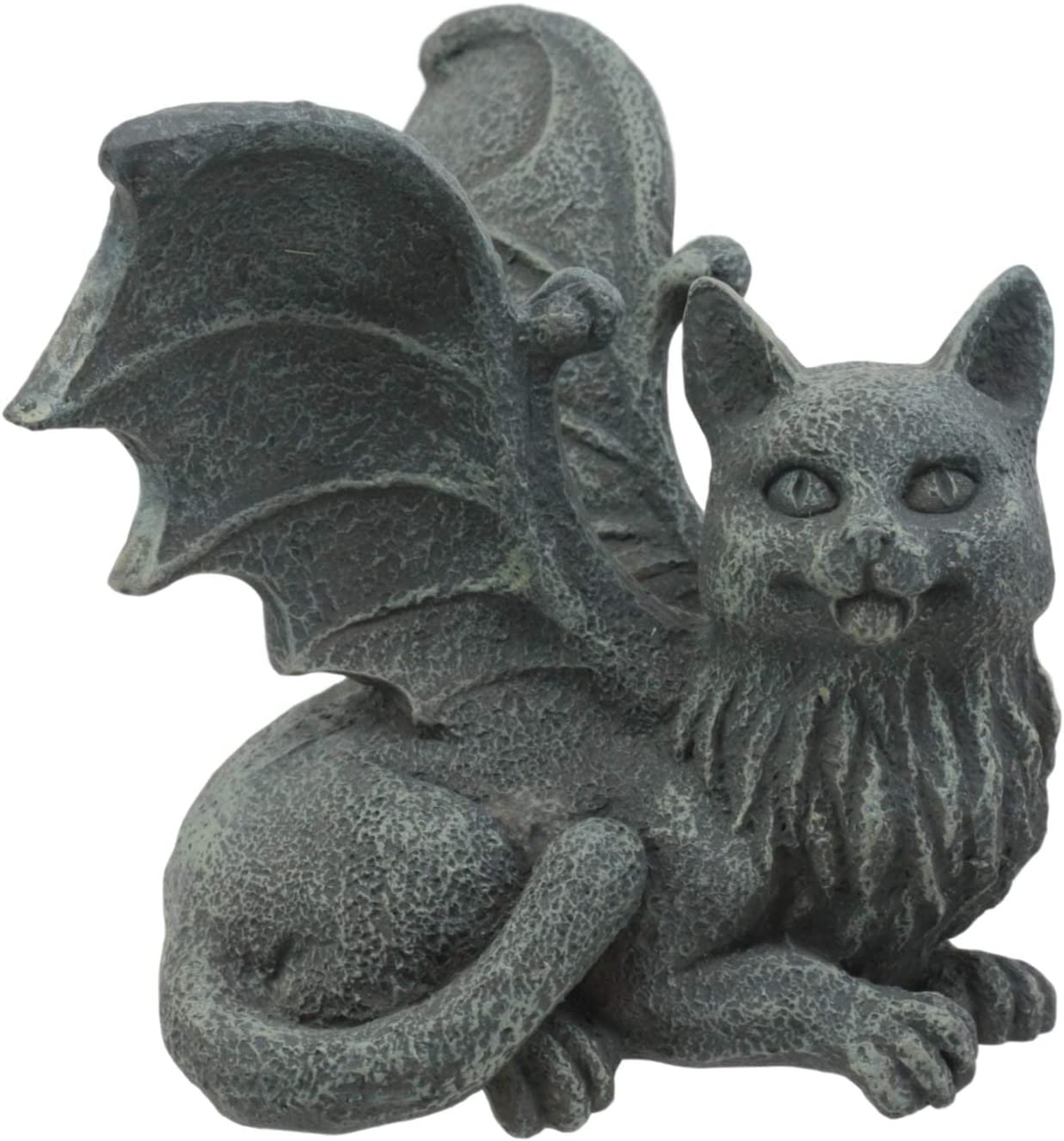 Trinx Winged Cat Gargoyle Ledge Shelf Desk Sitter Statue 4" Wide PC ...