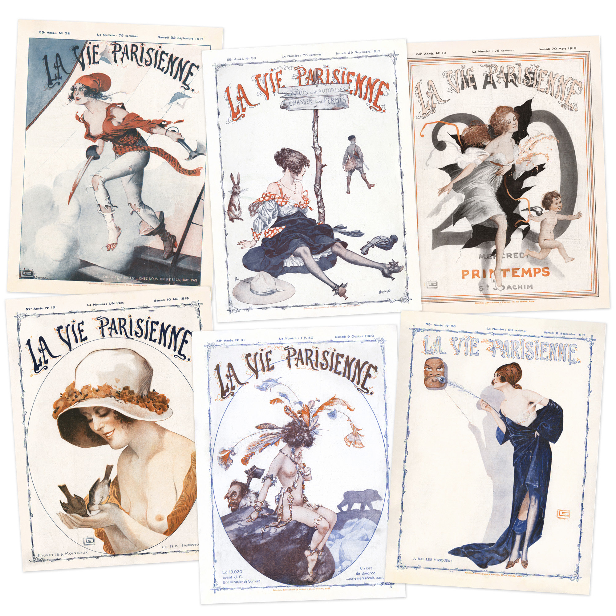 Rosalind Wheeler Vintage French Magazine Cover Art Deco Pastel Colours ...