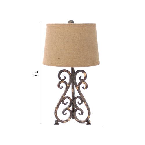 Fleur De Lis Living Wold Metal Table Lamp | Wayfair