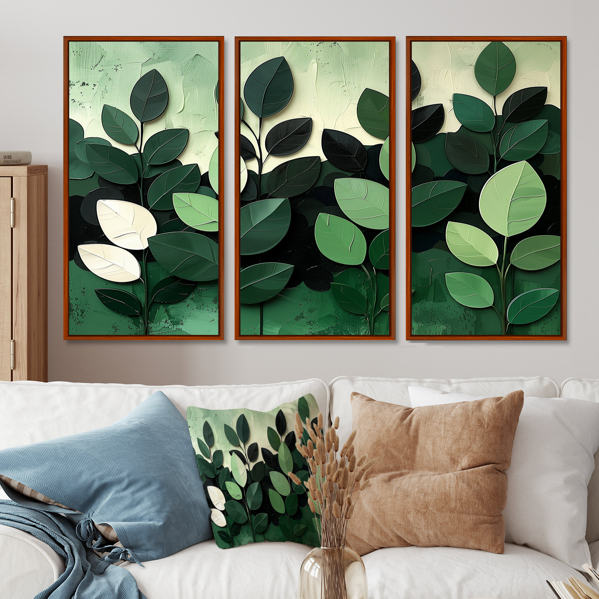 Lark Manor Green Plants Botanical Bliss - Plants Wall Decor Set ...