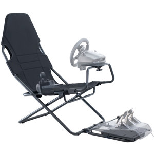 Vivo Black Folding Racing Simulator Cockpit With Wheel Stand | Wayfair