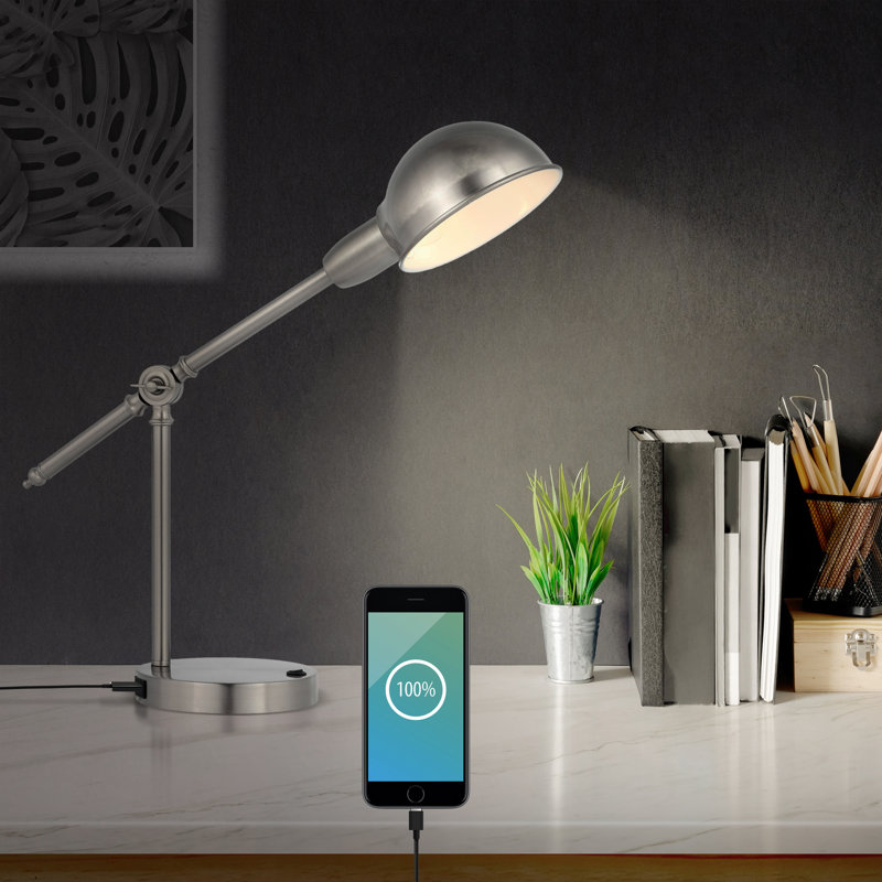 Latitude Run® Candas Metal USB Desk Lamp | Wayfair