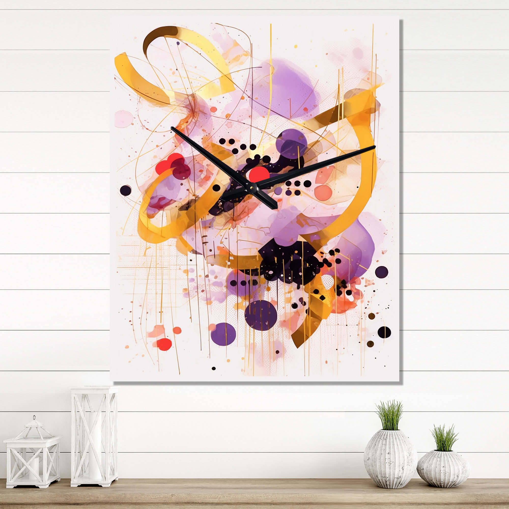 Ivy Bronx Gold And Purple Ethereal Reflections - Abstract Shapes Very ...