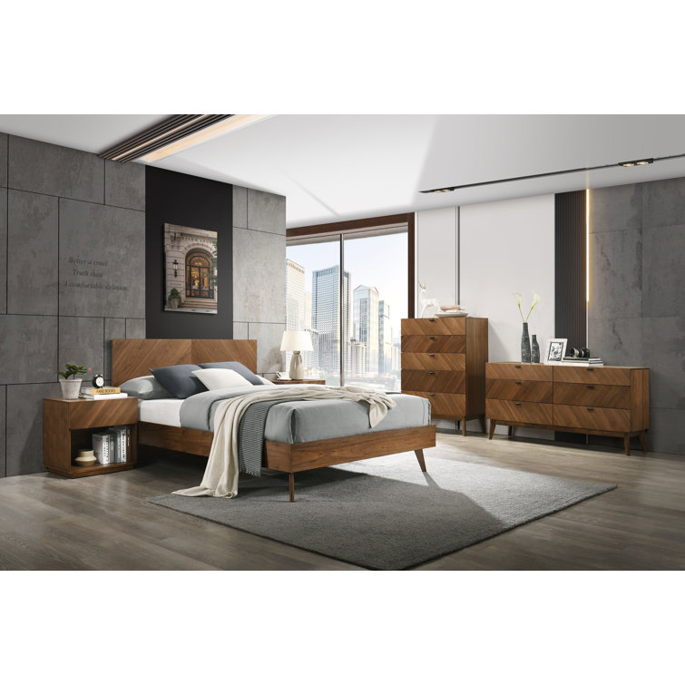 Wade Logan® Aukai 4 Piece Bedroom Set & Reviews | Wayfair