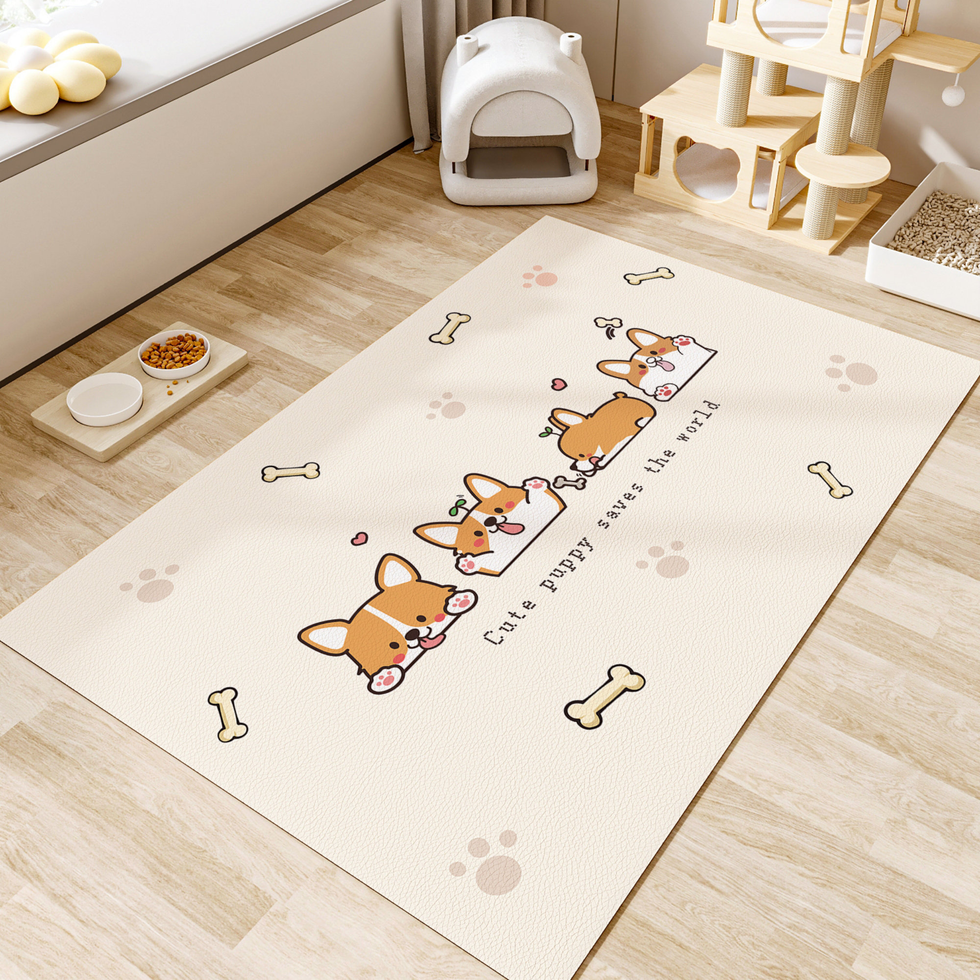 Archie & Oscar™ Waterproof And Urine Resistant Pet Floor Mat - PVC Dog ...
