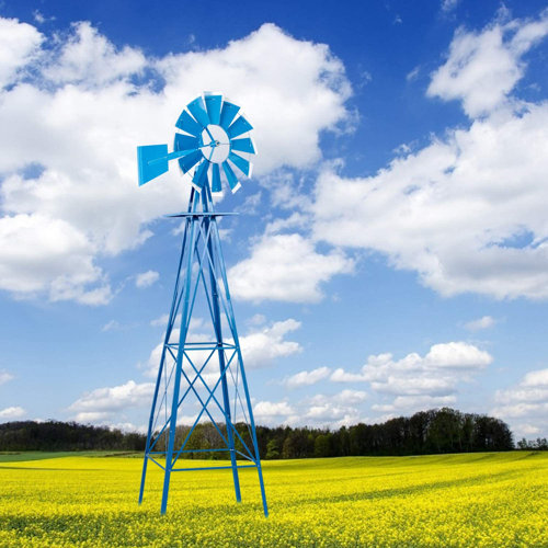 Arlmont & Co. Sia Metal Windmill & Reviews | Wayfair