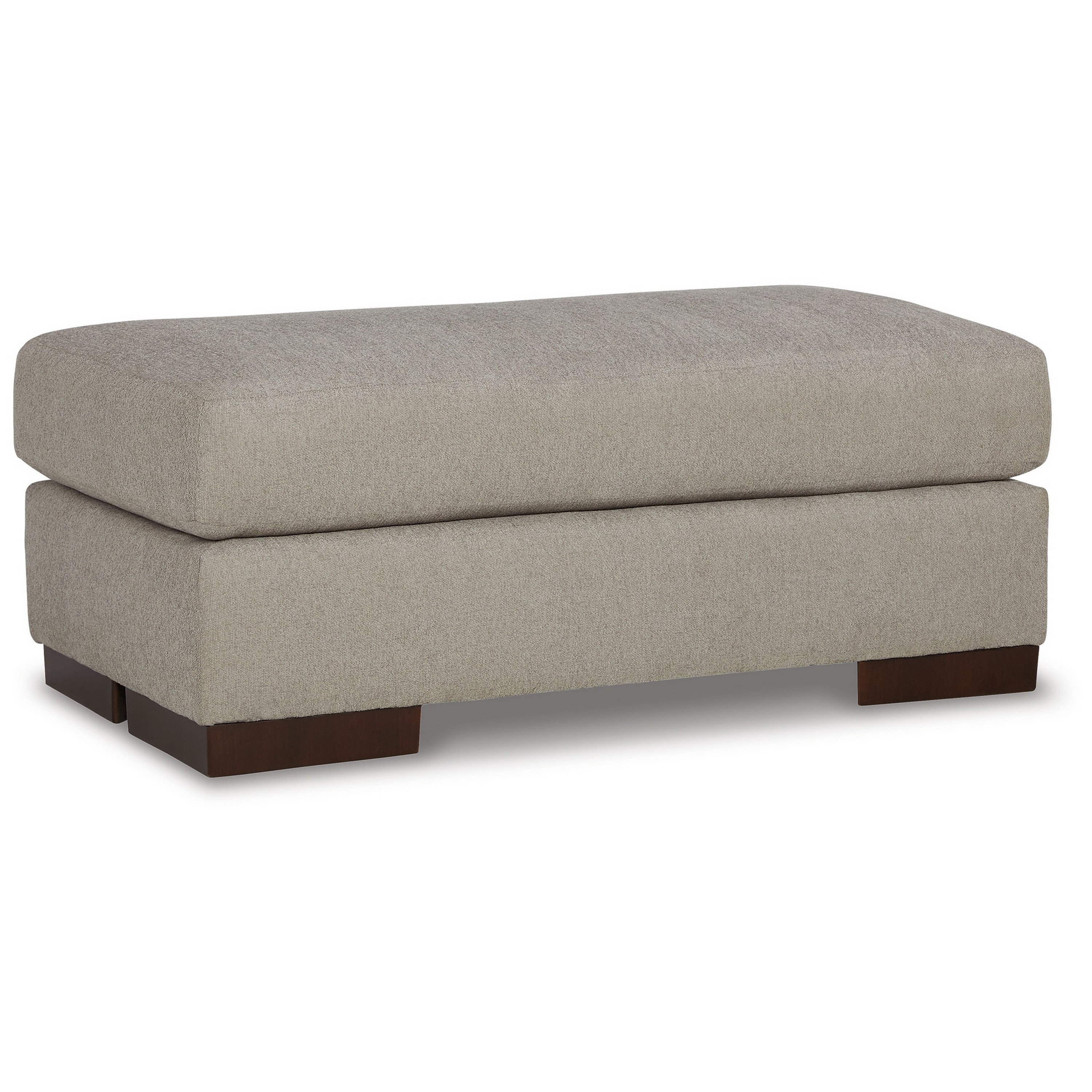 Latitude Run® Segen 44 Inch Ottoman, Low Profile Block Feet, Gray ...