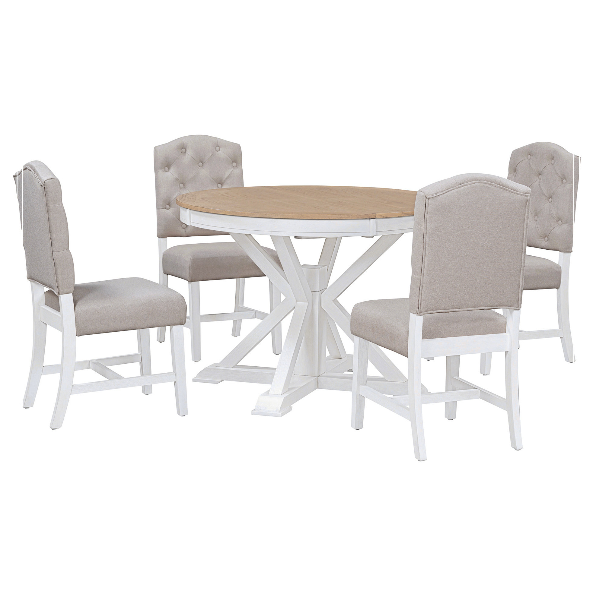 Lark Manor™ Functional Furniture Retro Style Dining Table Set with ...