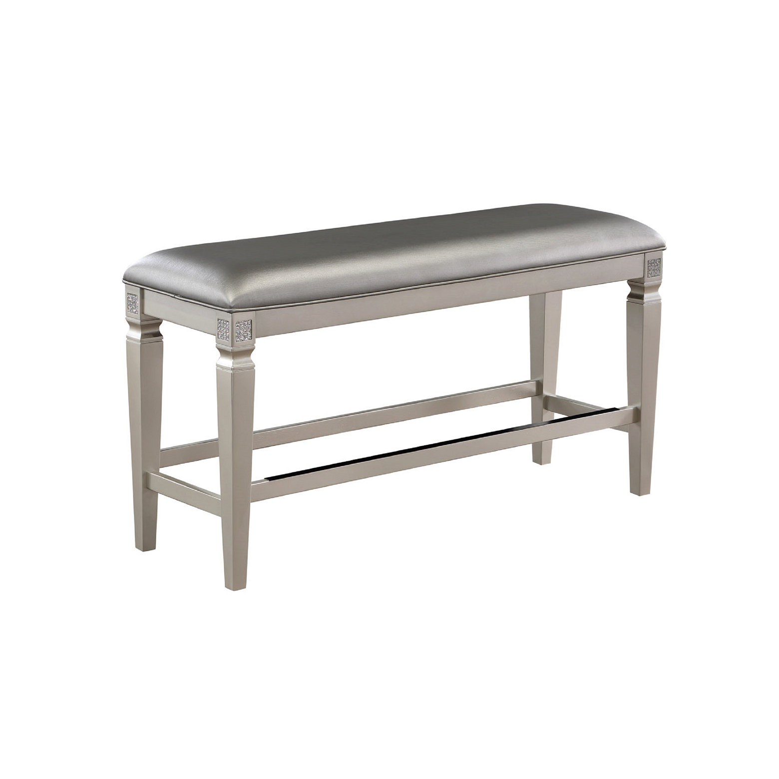 Rosdorf Park Gorgeous Upholstered Bench With Glamorous Embellishments ...