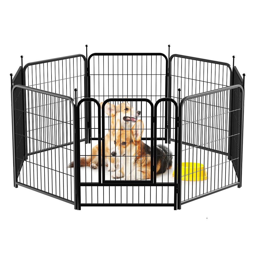Toocapro 40" Tall Heavy Duty Metal Exercise Pet Dog Pen 8 Panels ...