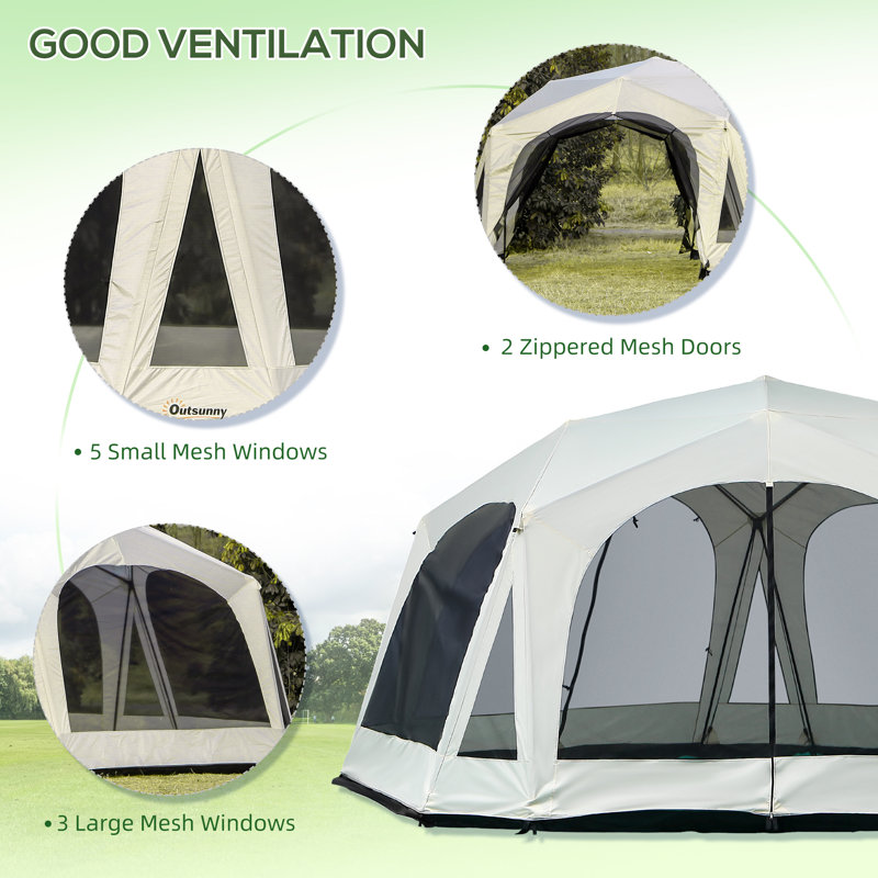 Outsunny 11 Person Tent | Wayfair