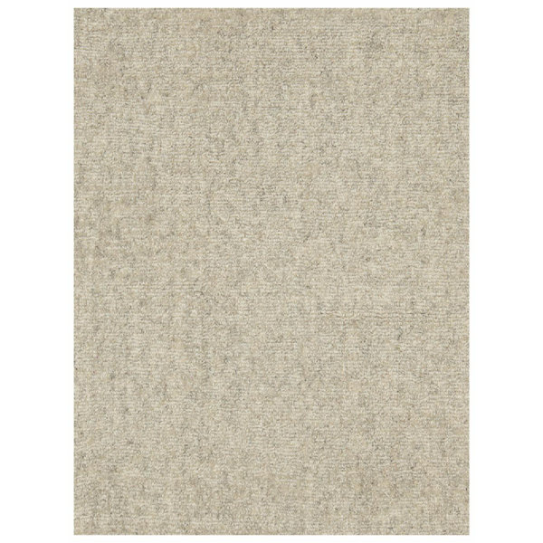 MinoriCasa Vail Hand Loomed Wool Area Rug in Silver | Perigold