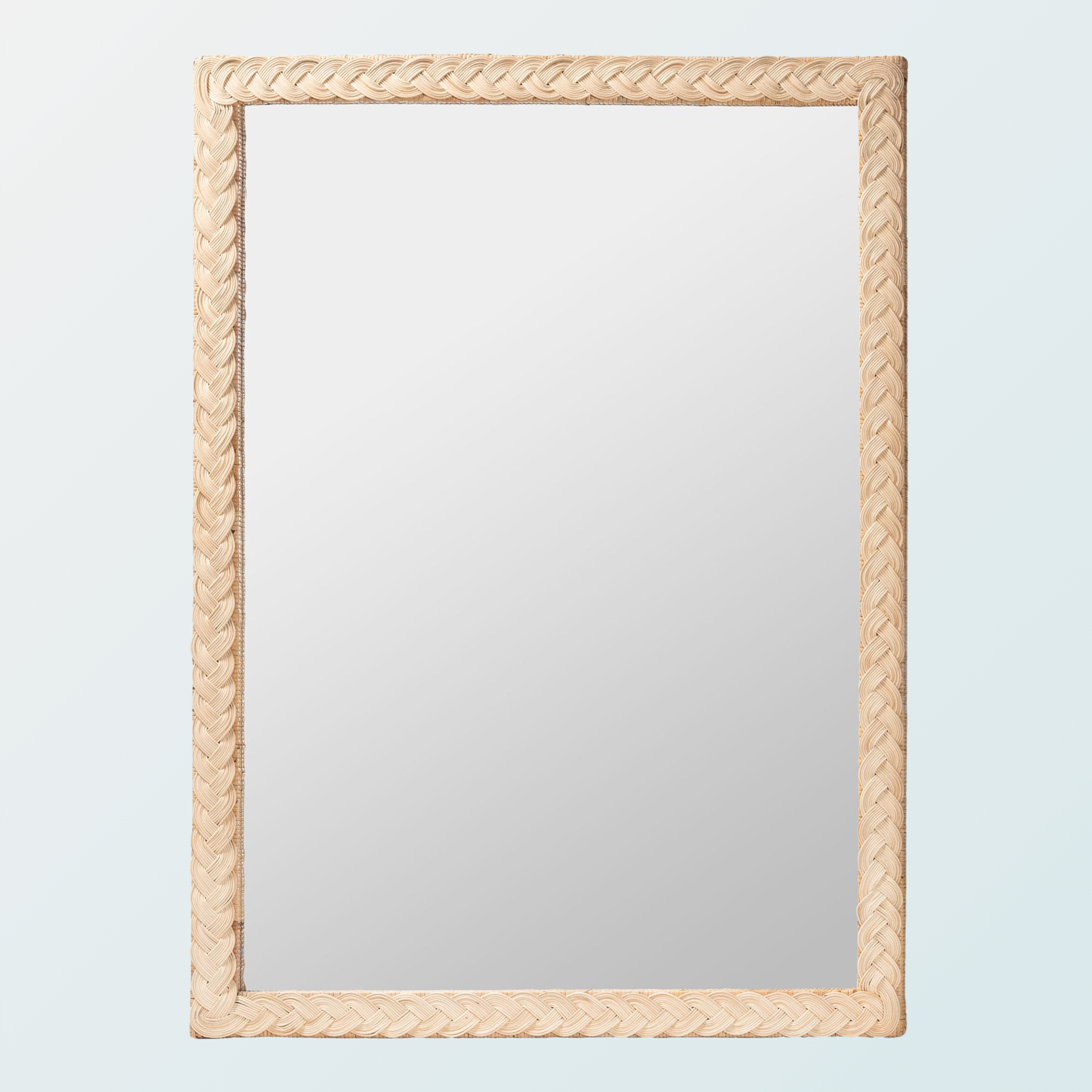 Livi Homes Spectrum Japandi Sun Bleached Rattan Wall Mirror | Wayfair