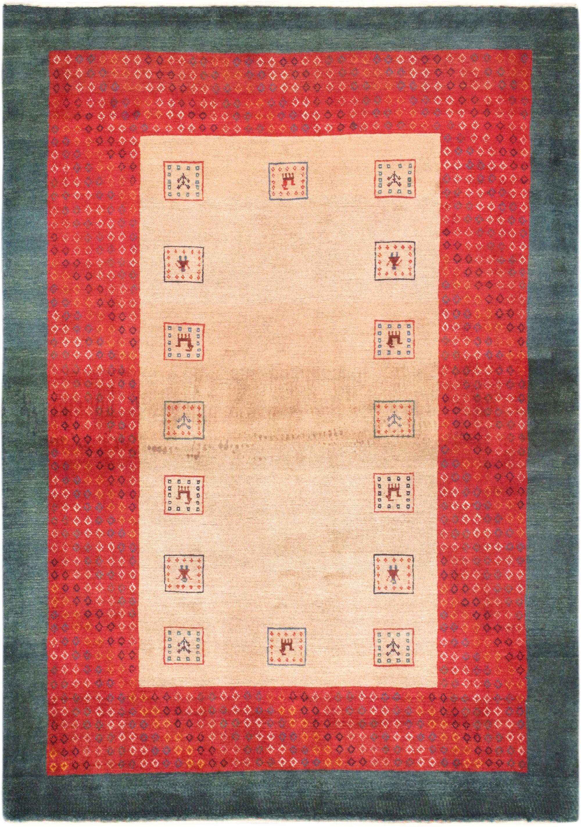 Isabelline Anayeli No Pattern and Not Solid Color Handmade Hand-Knotted ...