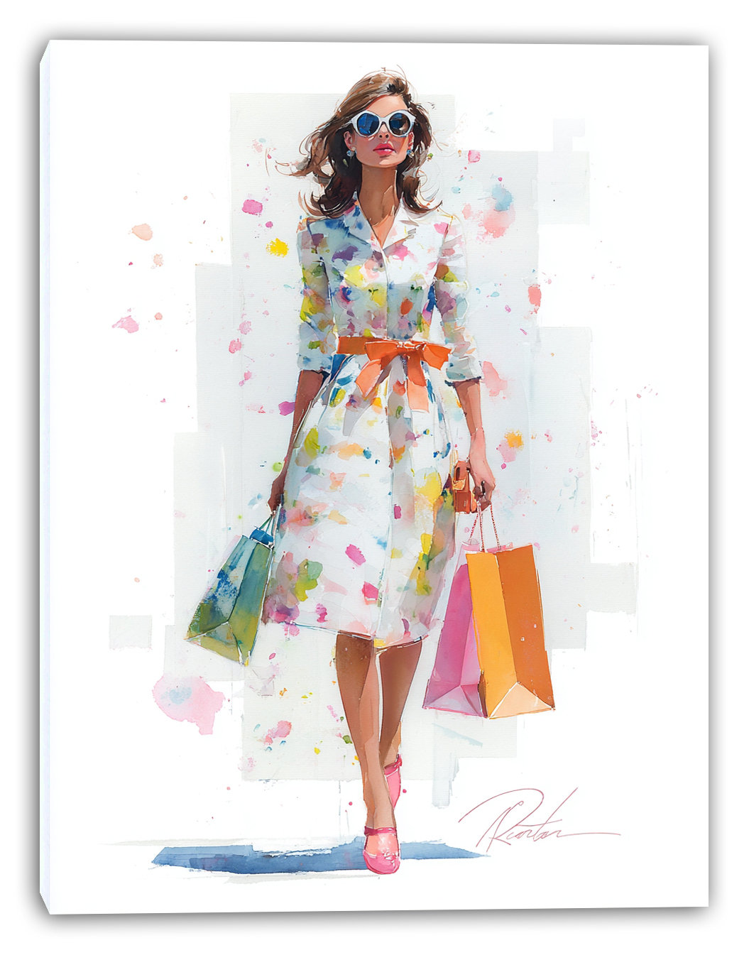 Mercer41 Colorful Chic Wrapped Canvas Wall Art | Wayfair
