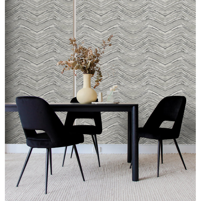 Latitude Run® Wood Chevron Peel & Stick Chevron Roll & Reviews | Wayfair