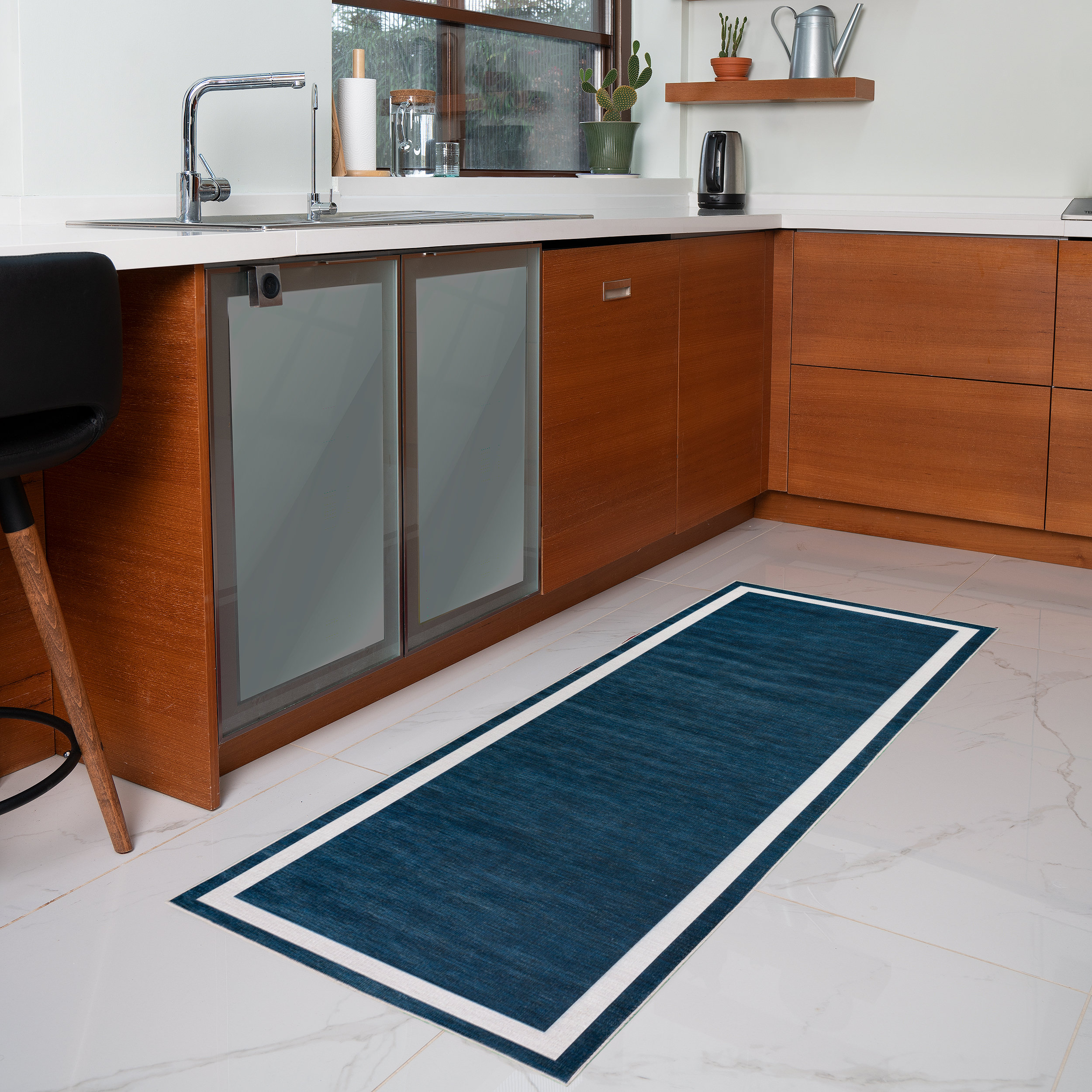 Breakwater Bay Latitude Run® Machine Washable Area Rug With Non Slip ...