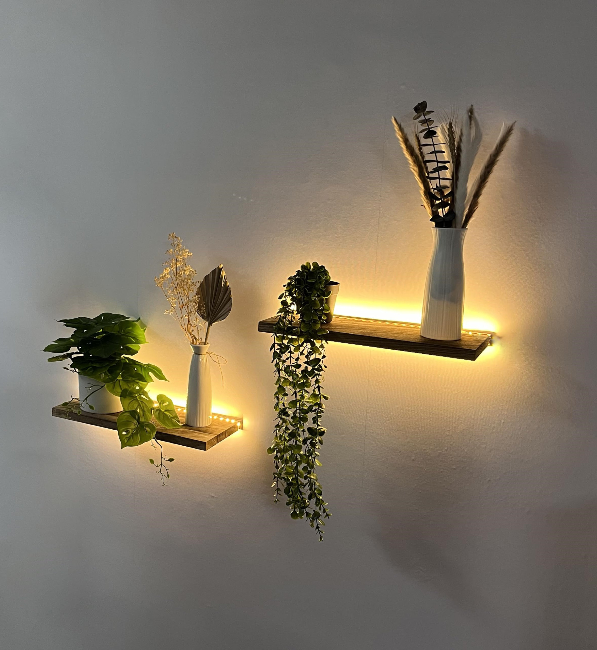 Loon Peak® Floating Shelves with LED Lights | Wayfair
