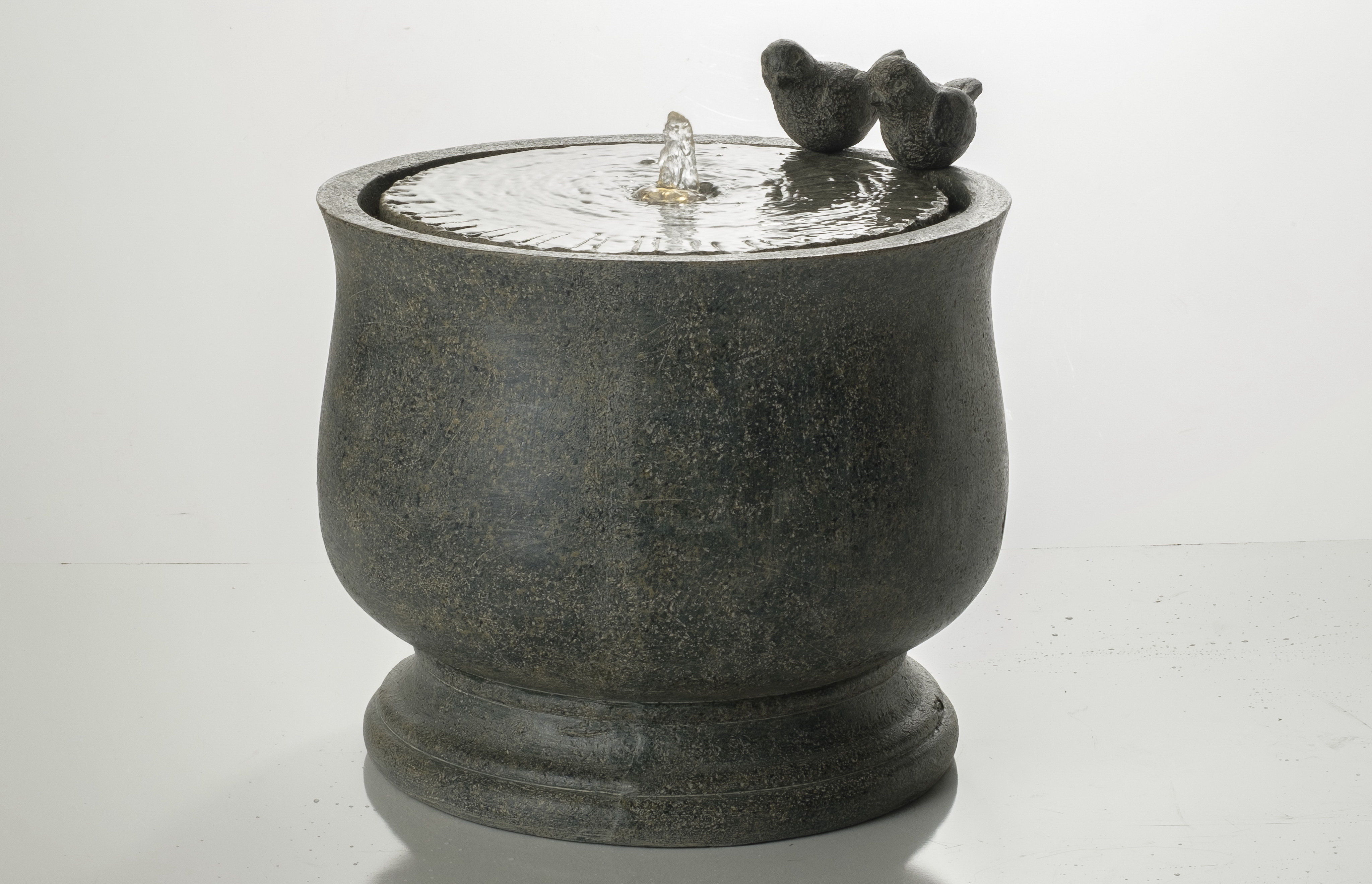 Millwood Pines Consetta Outdoor Weather Resistant Fountain with Light | Wayfair
