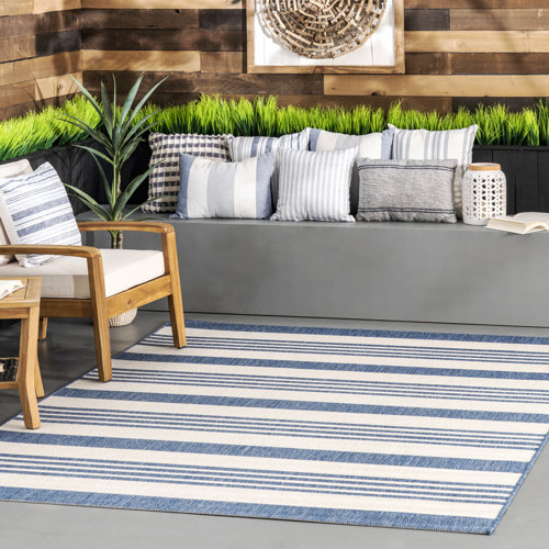 Blue Striped Area Rugs You'll Love | Wayfair