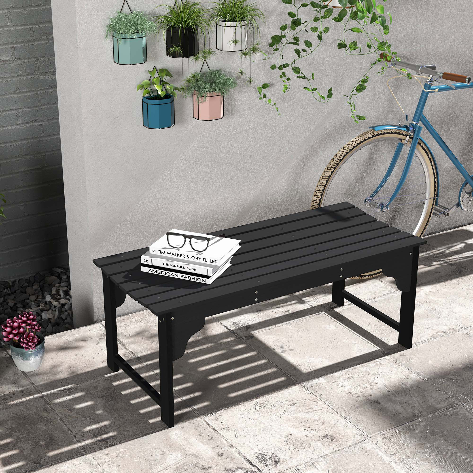 Lark Manor™ Outsunny Wooden Garden Bench, Outdoor Park Bench | Wayfair
