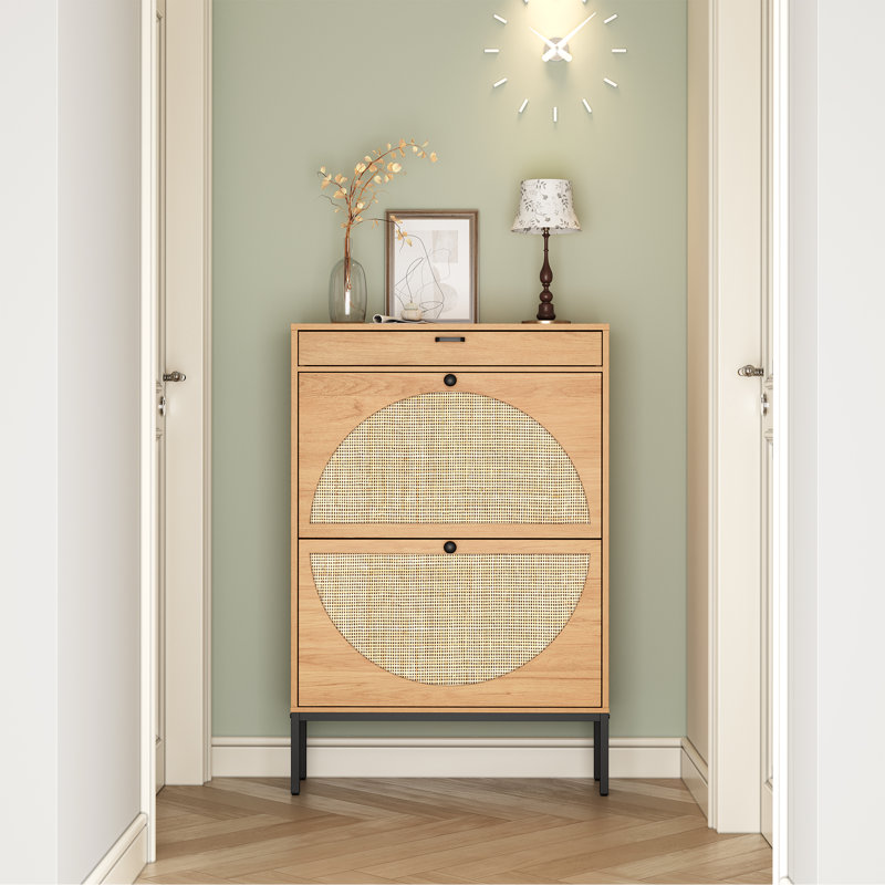 Bay Isle Home™ Boho Large Capacityshoe Storage Cabinet & Reviews | Wayfair