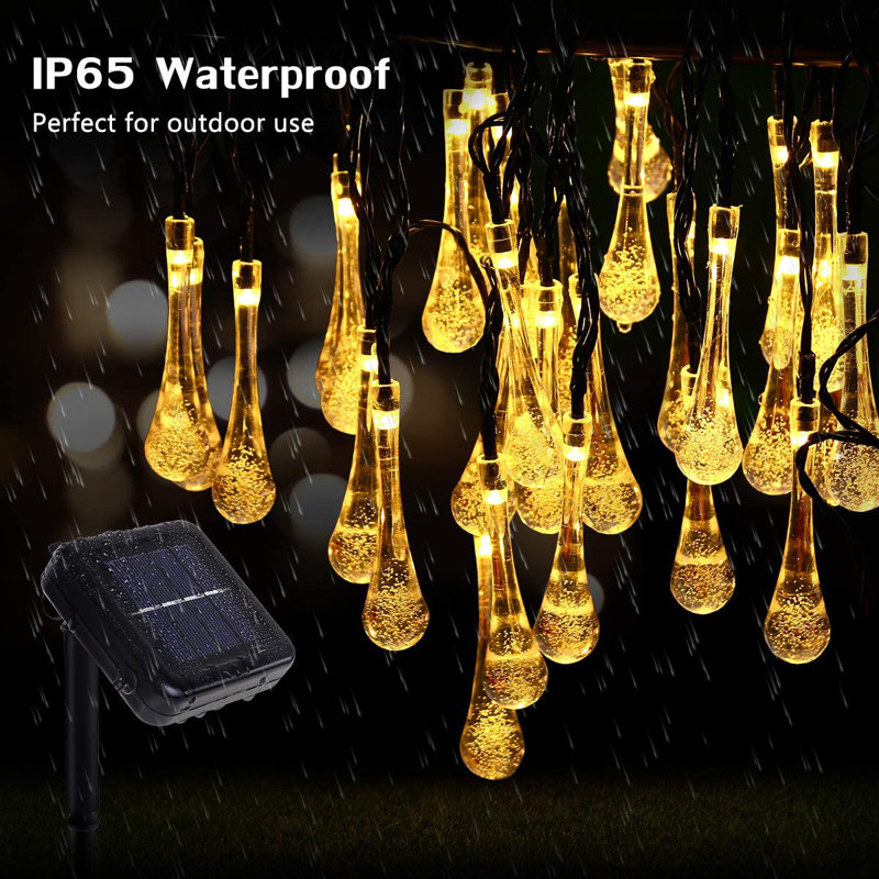 Wildon Home® Watsons 20' Outdoor LED Solar Powered 30 - Bulb Fairy ...