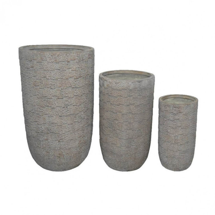 Williston Forge Abdurrauf Clay Fiber Floor Vase | Wayfair.co.uk