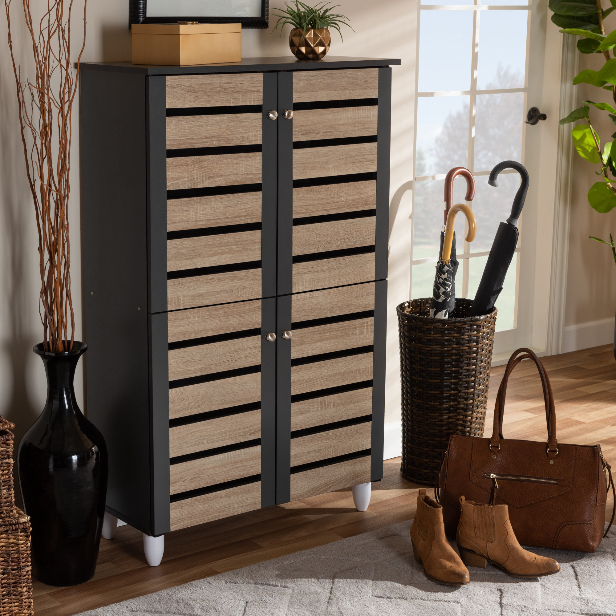 Latitude Run® 18 Pair Shoe Storage Cabinet & Reviews - Wayfair Canada