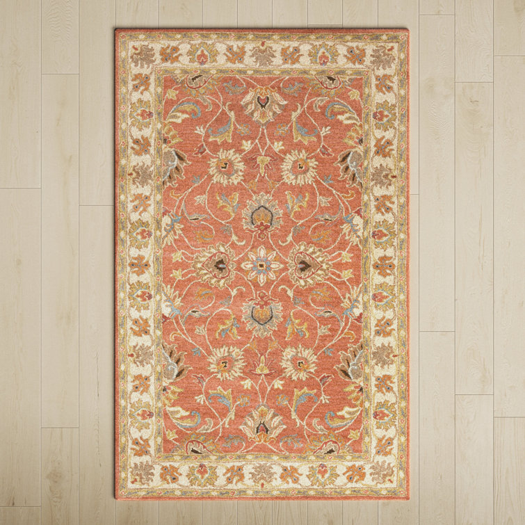 Birch Lane™ Arden Hand Tufted Wool Floral Rug & Reviews | Wayfair