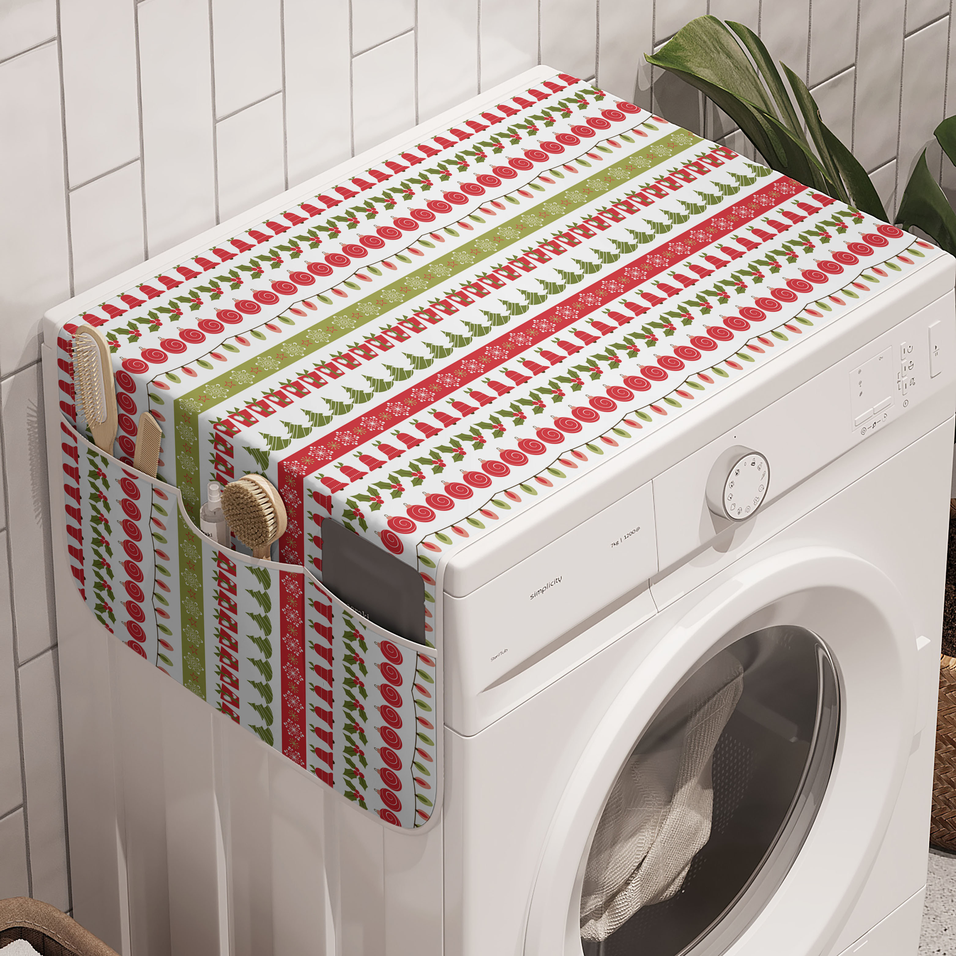 East Urban Home Christmas Washing Machine Organizer Pack Of 2 47" X 18. ...